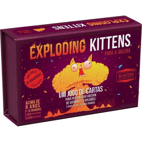 Galápagos Jogos - Exploding Kittens Para a Galera | Shopee Brasil