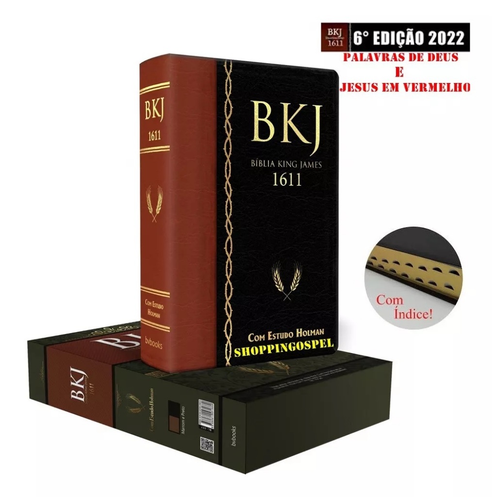 Bíblia De Estudo King James 6ª Edição - Bkj 1611 Estudos Holman 2023 ...
