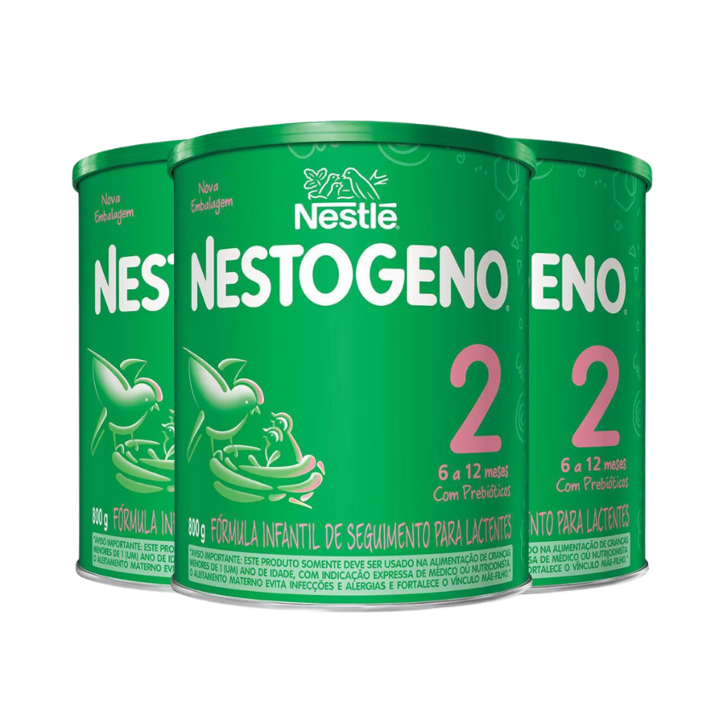 Kit 3 Nestogeno 2 800g - Fórmula Infantil | Shopee Brasil