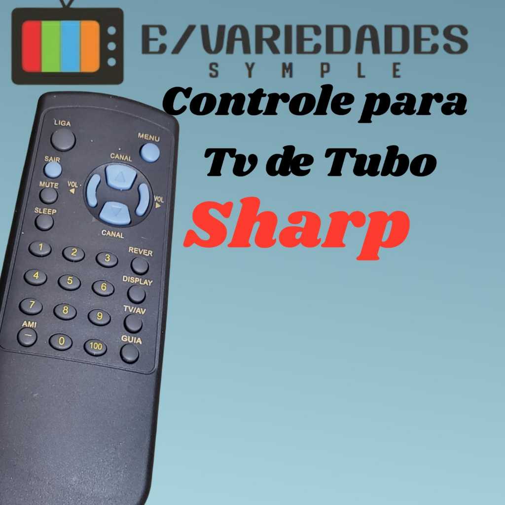 Controle Sharp para Tv Antiga modelo tubo | Shopee Brasil