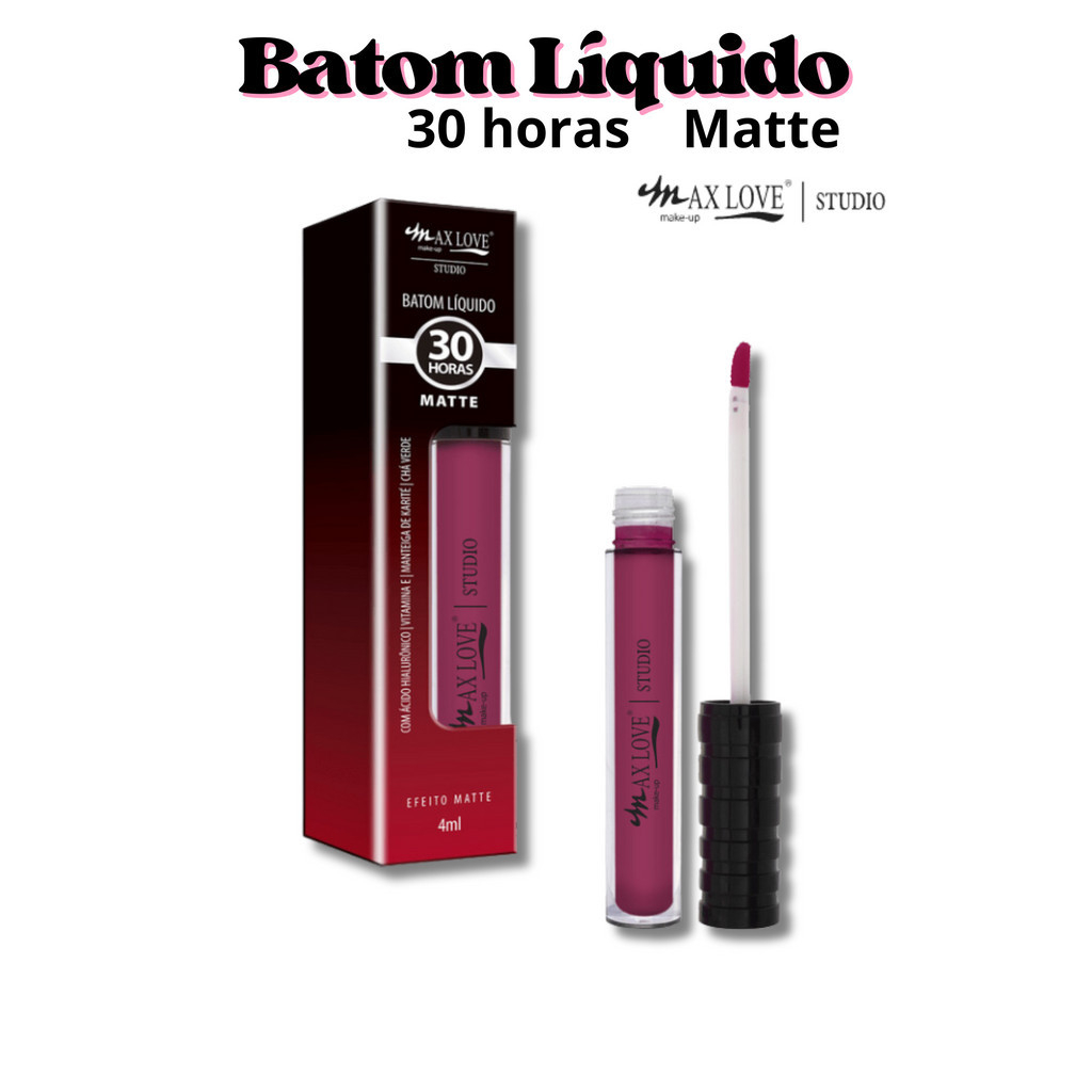 Batom Líquido Max Love Tons Vinho | Shopee Brasil