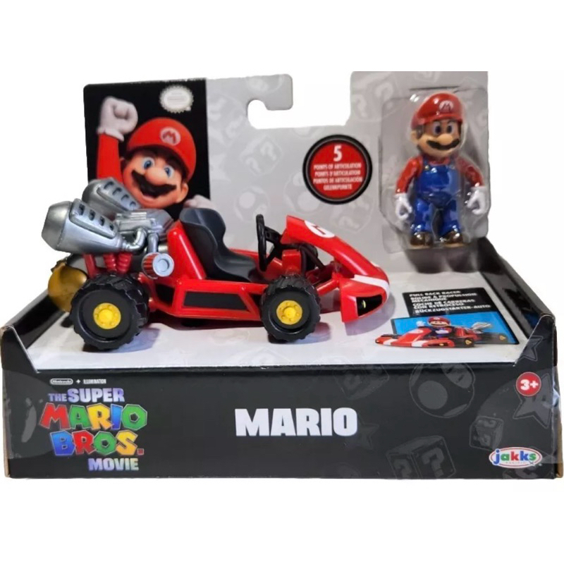 NINTENDO Boneco de ação e carro de corrida corrida de kart filme Super ...