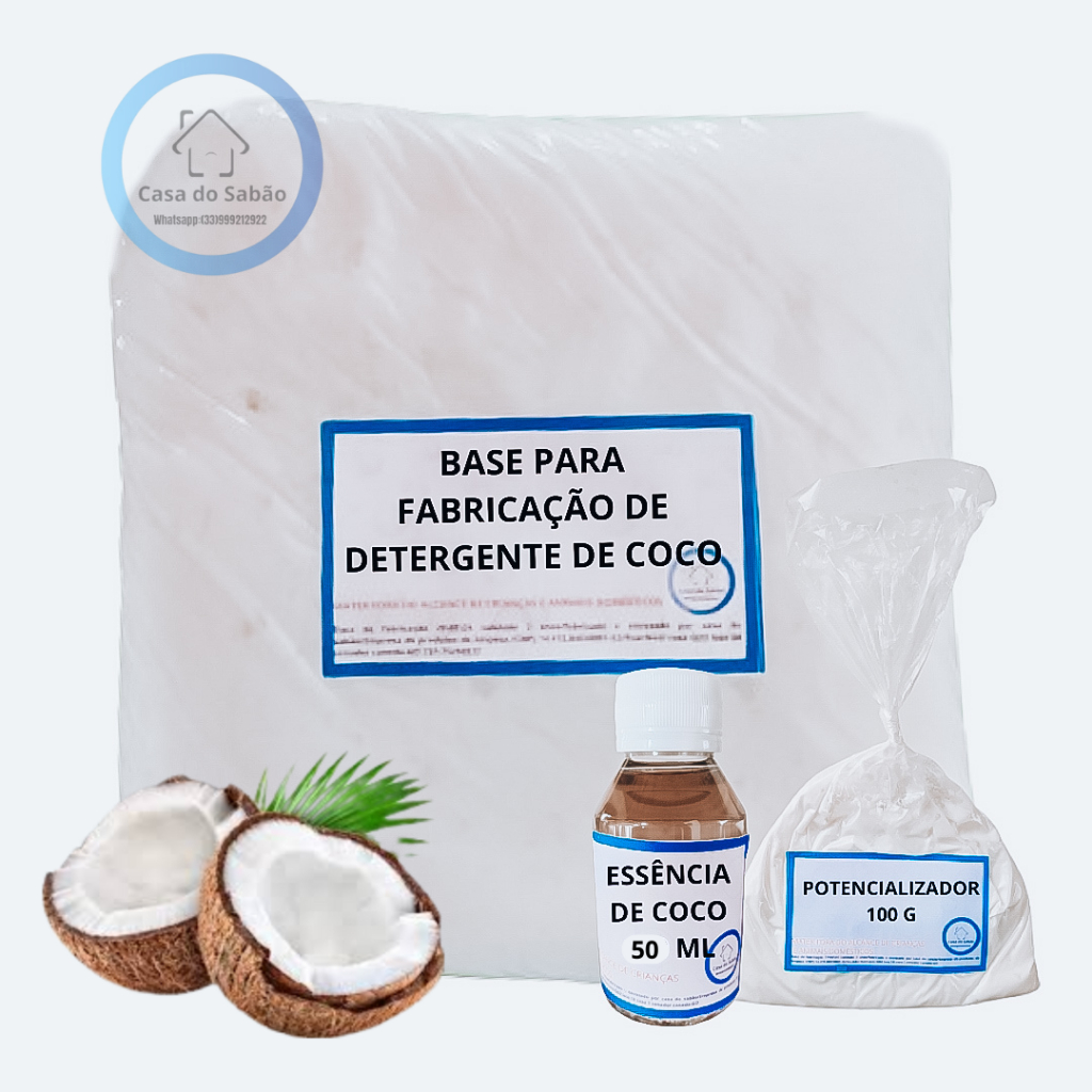 Kit para fabricação de detergente de coco (base+essência ...