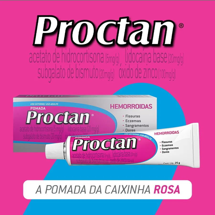 POMADA PROCTAN 25G PARA HEMORROIDAS ALIVIO RAPIDO | Shopee Brasil