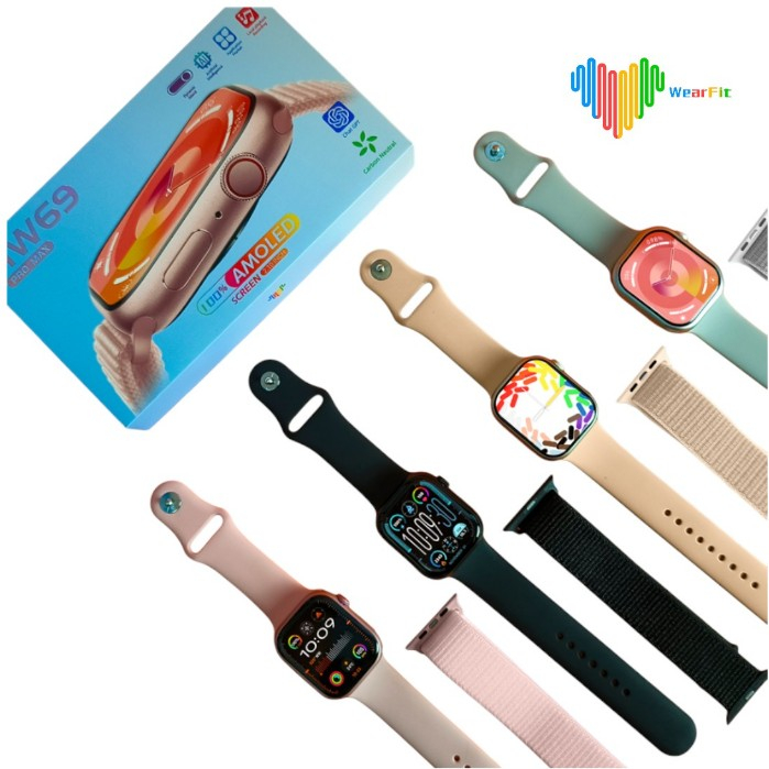 SMARTWATCH HW69 PRO MAX SÉRIE 9 AMOLED COM IA E GPT BLUETOOTH CHAMADAS ...