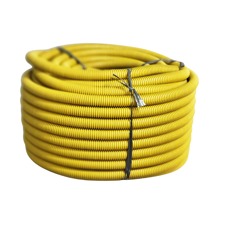 Conduíte Corrugado Amarelo Dn 25 - 3/4 X 50m - Eletroduto em PEAD ...