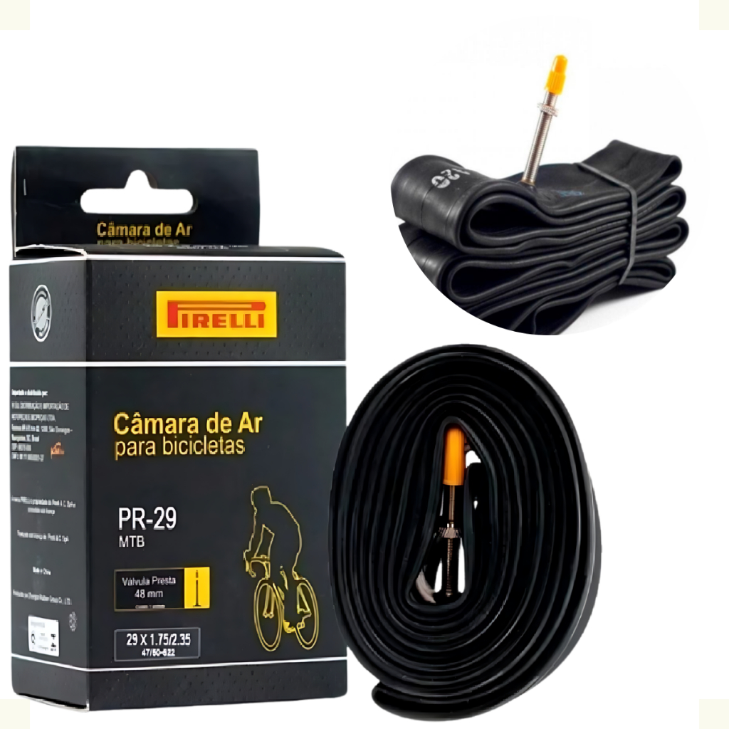 Camara de Ar Pirelli Aro 29 Camera de Ar Câmara PR-29 Válvula Presta ...