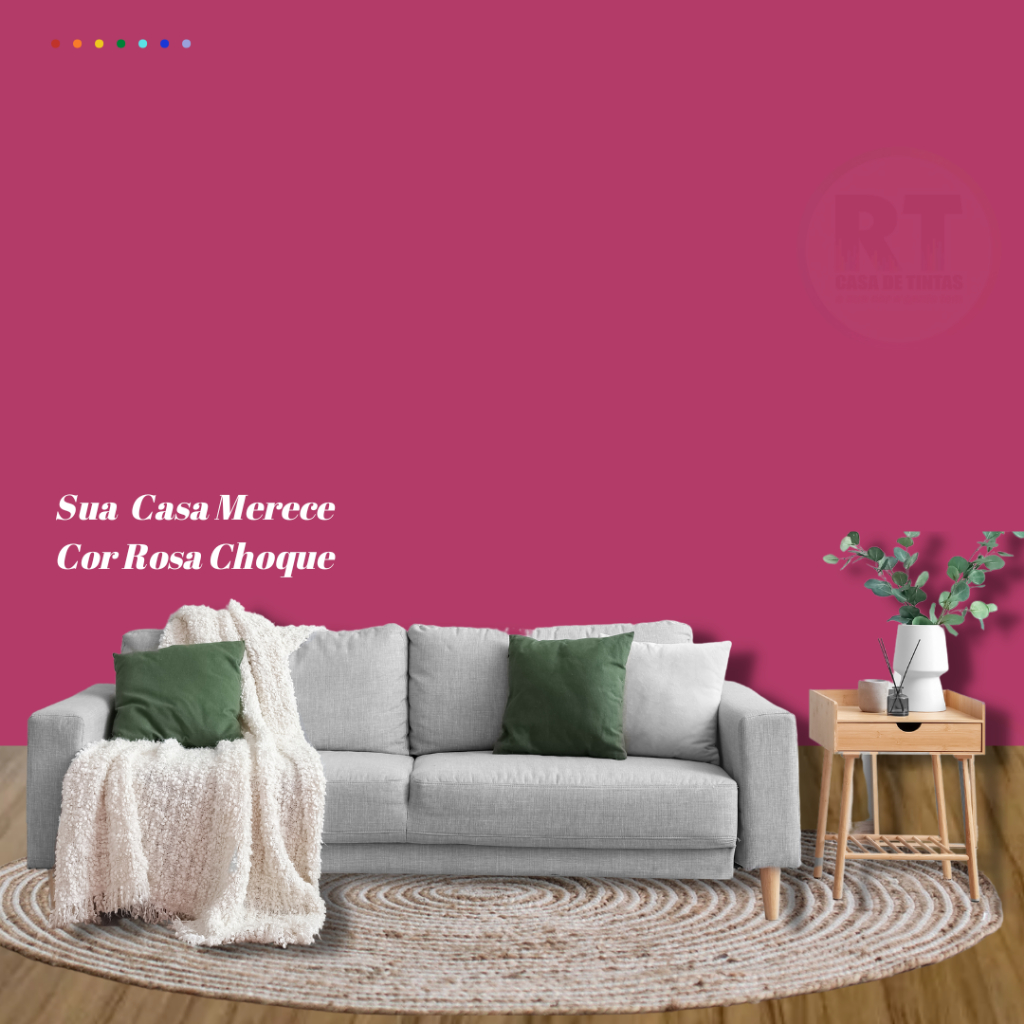 Tinta Rosa Parede 800ml Brasiplus Acrílica Fosca | Shopee Brasil