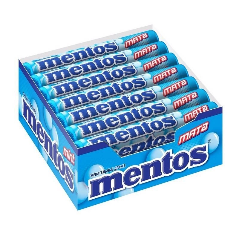 Drops Stick sabor Ice Mint caixa com 16 unidades de 26,8g - Mentos ...