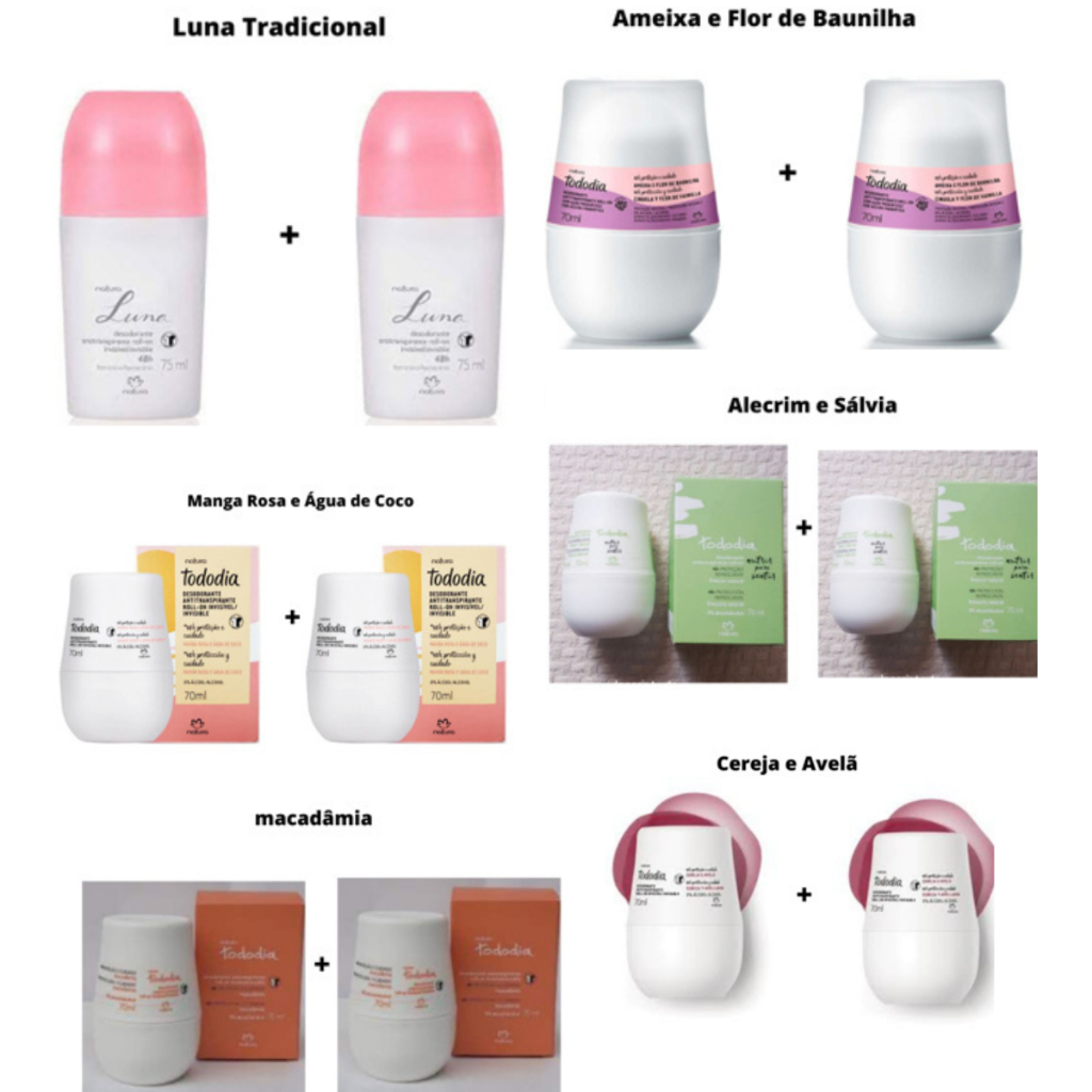 Desodorante Rolon natura tododia feminino 70 ml cada escolha o seu ...