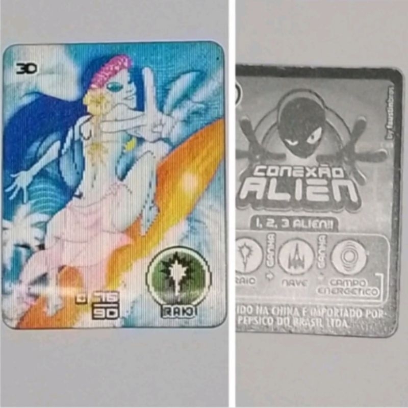 Tazo Card ETs 3D Coleção Conexão Alien Elma Chips | Shopee Brasil