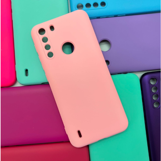 Capa Capinha Case Silicone Motorola Moto One Fusion Aveludada | Shopee Brasil