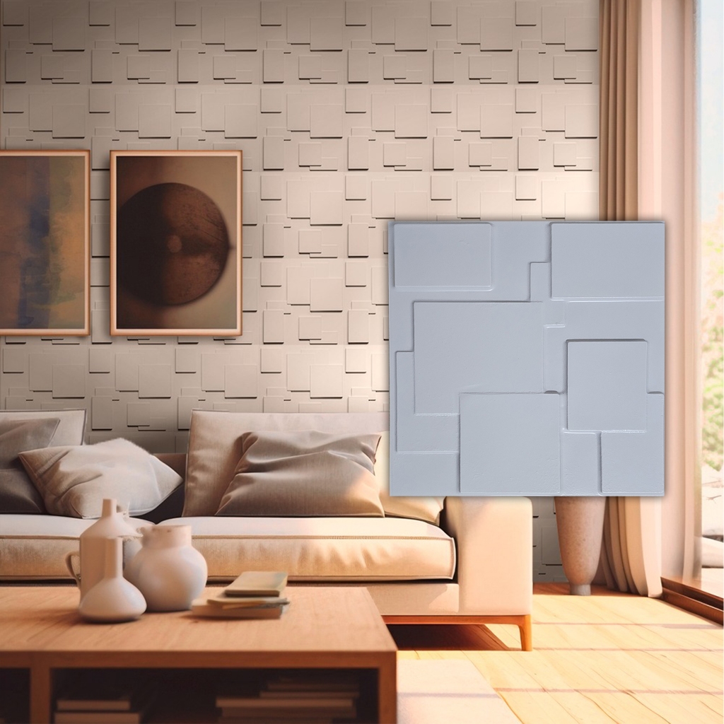 Kit com 50 Placas De PVC Para Revestimento de Parede | Shopee Brasil