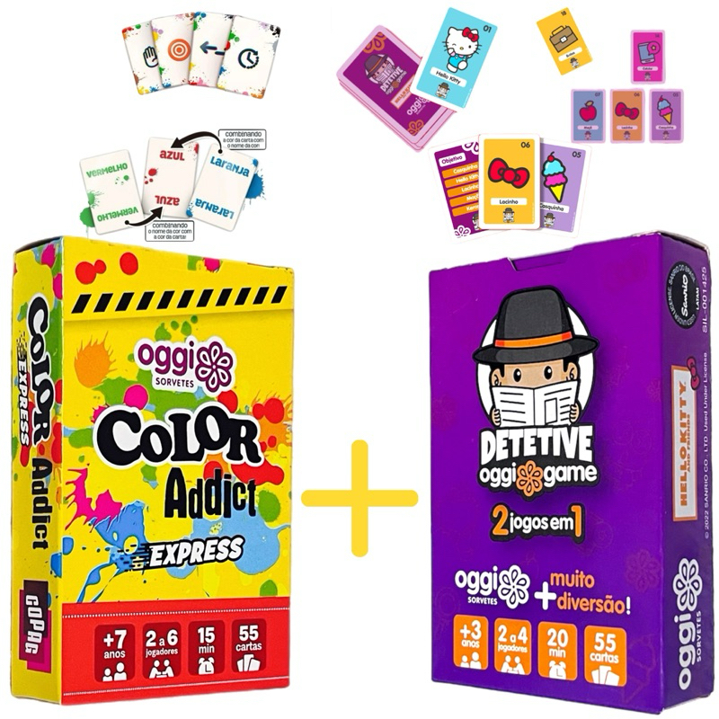 Jogo De Cartas Color Addict Novas Cartas E Regras Copag detetive com ...