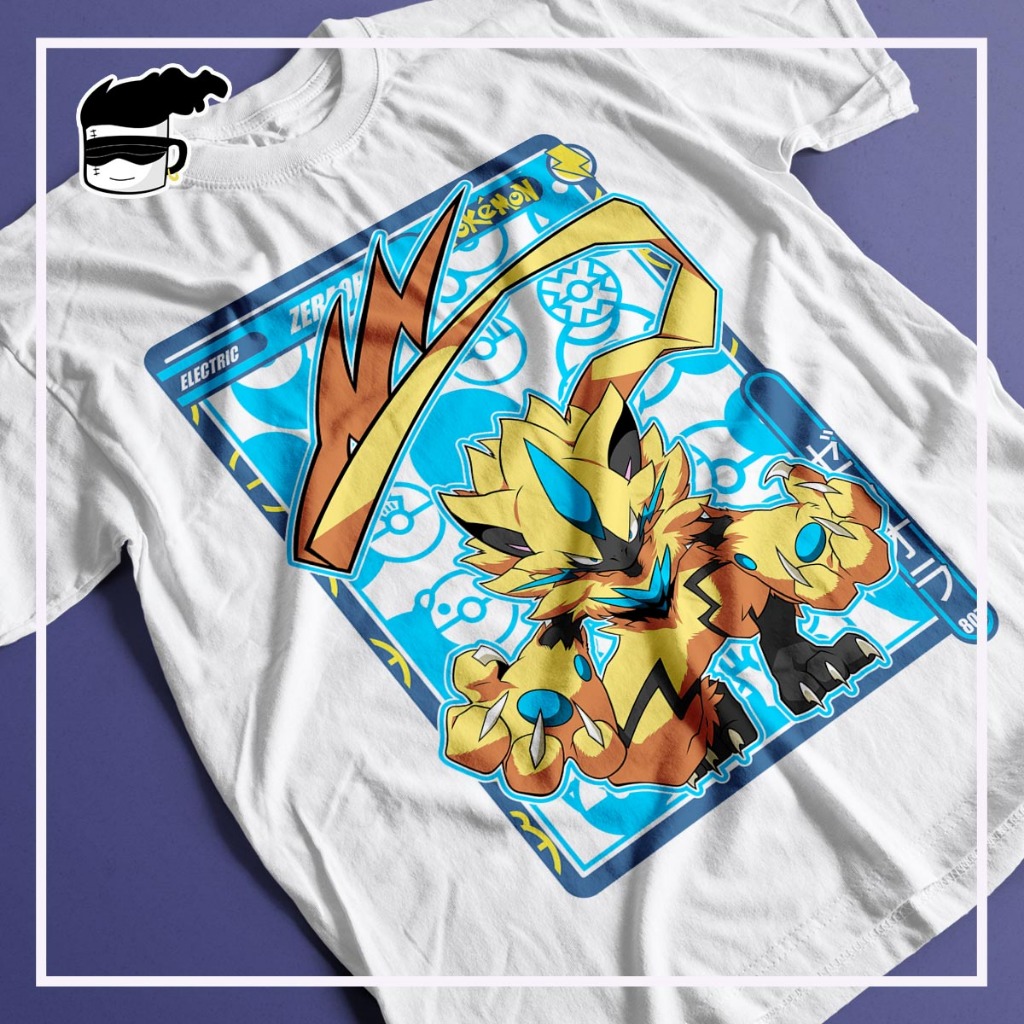 Camiseta Pokemon Zeraora 807 Unissex Camisa Anime Pokemon Lendário ...