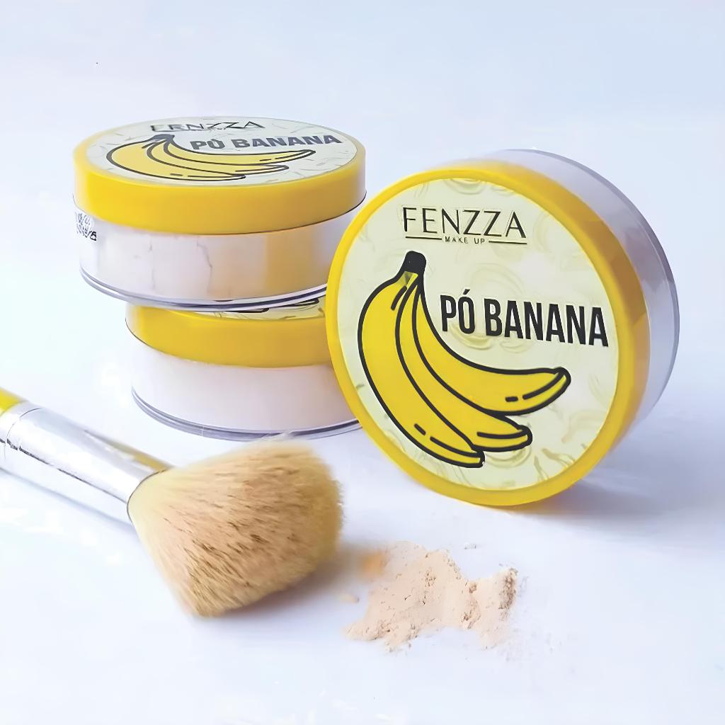 Fezza Pó Facial - Banana -Translúcido e Rosa Mosqueta - Controle de ...