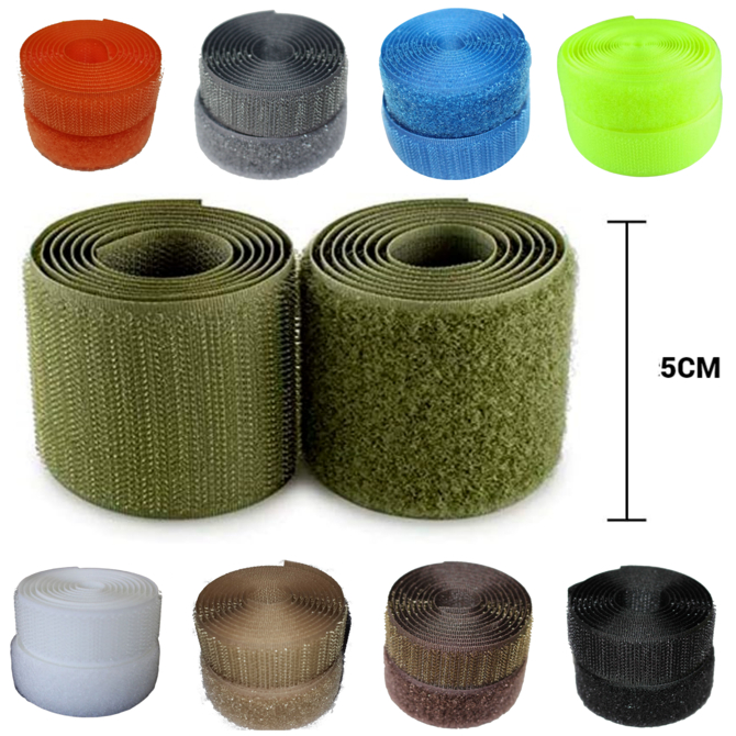 Velcro (5CM) Largo Fecho De Contato Para Costura 50mm Cores | Shopee Brasil