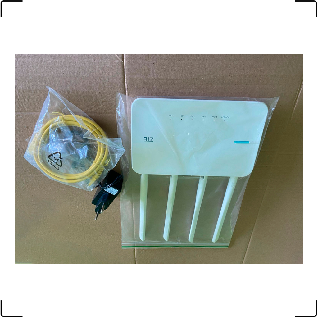 Roteador Zte Mesh Zxhn H199a Dual Band 2g/5ghz Semi-Novo C/ Fonte E ...