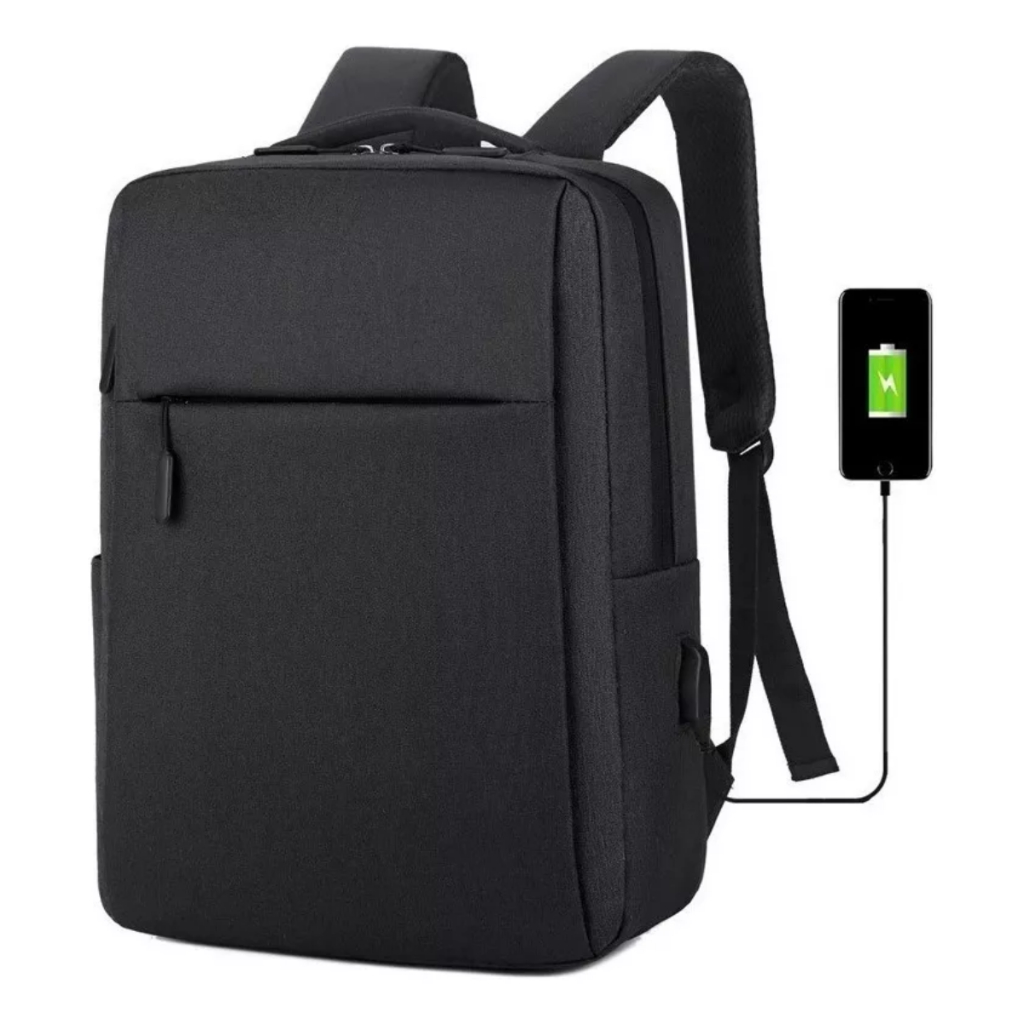Mochila Para Notebook Bolsa 18l 15.6 Polegadas Cabo Usb | Shopee Brasil