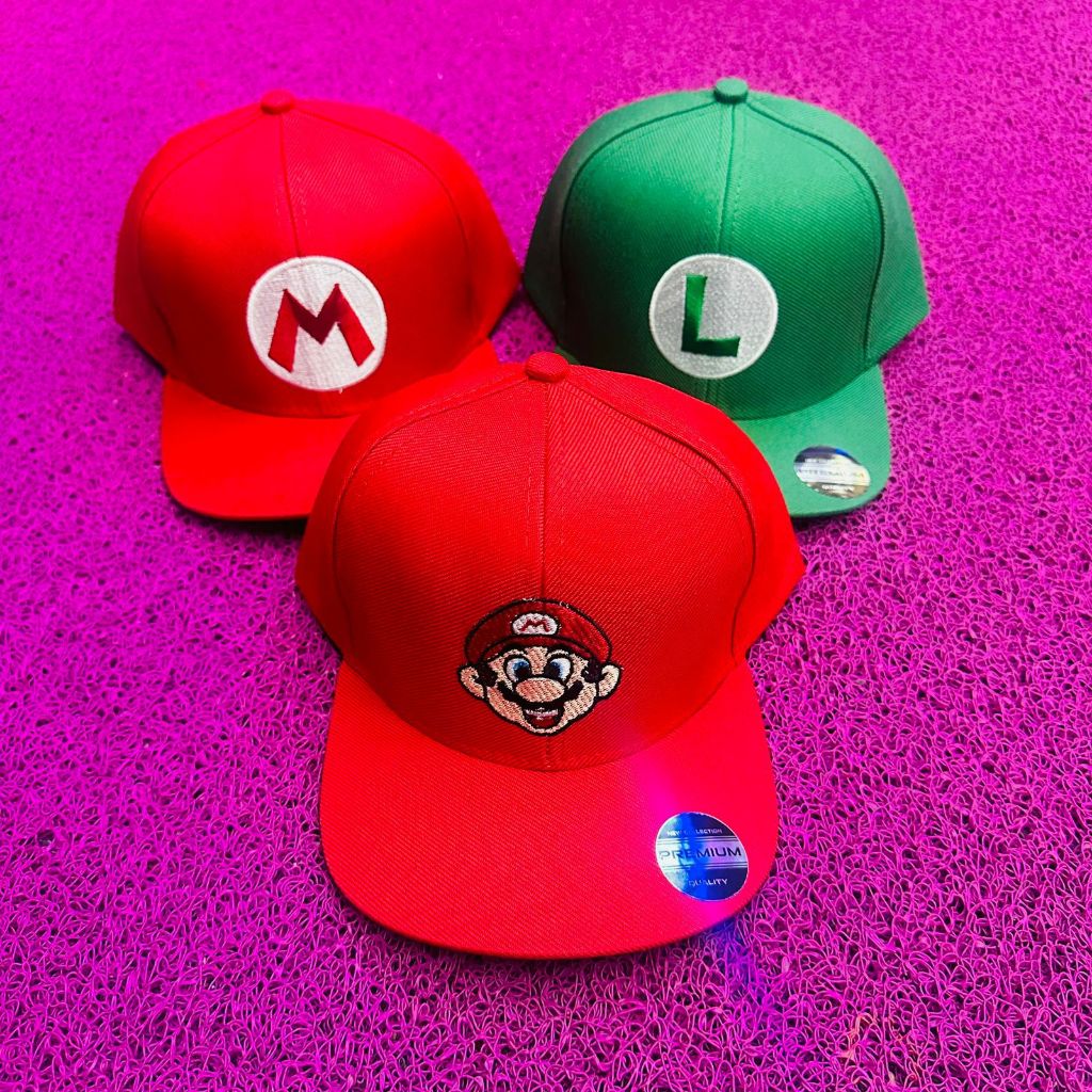 bone aba reta infanto juvenil do mario bross | Shopee Brasil