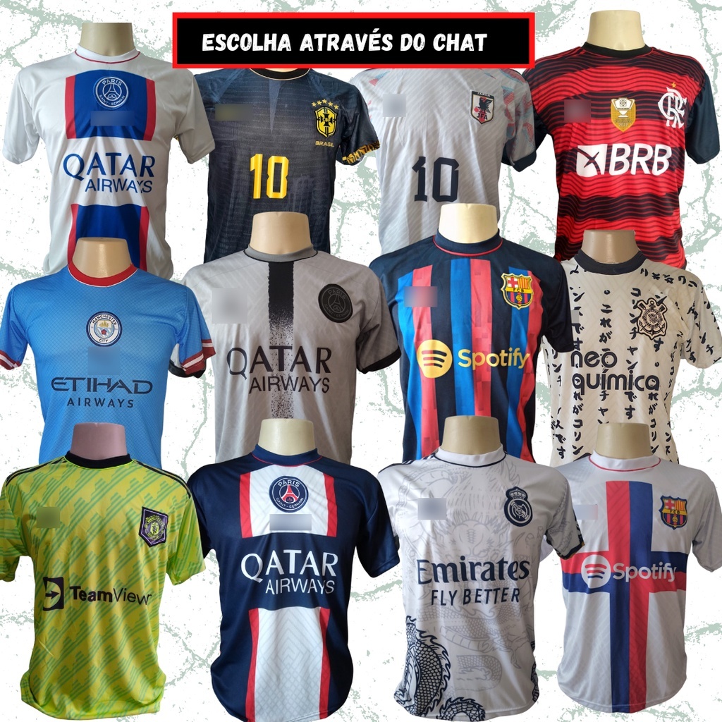 Kit camisa de time - 6 peças | Shopee Brasil