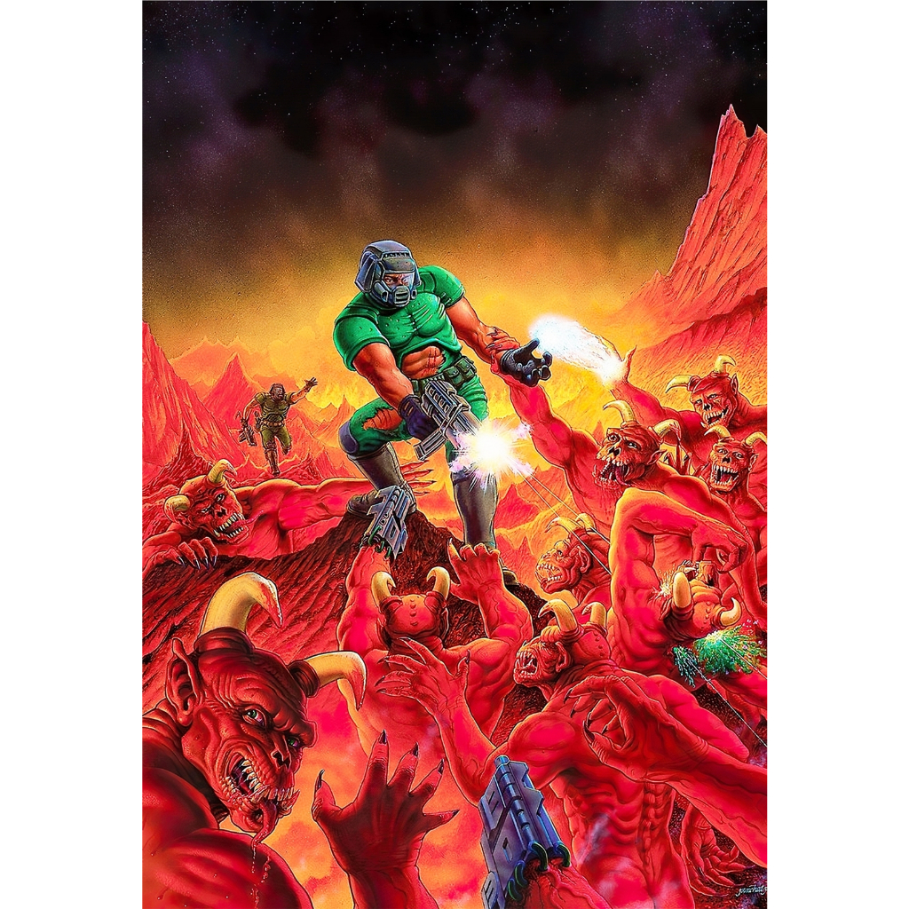 Poster Retrô - Classic Game Doom - Art Decora - 33 Cm X 48 Cm | Shopee ...