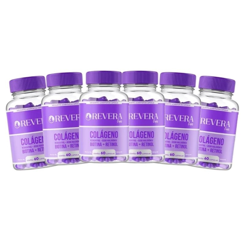 Revera Caps 6 Pote de 60 cápsulas | Shopee Brasil