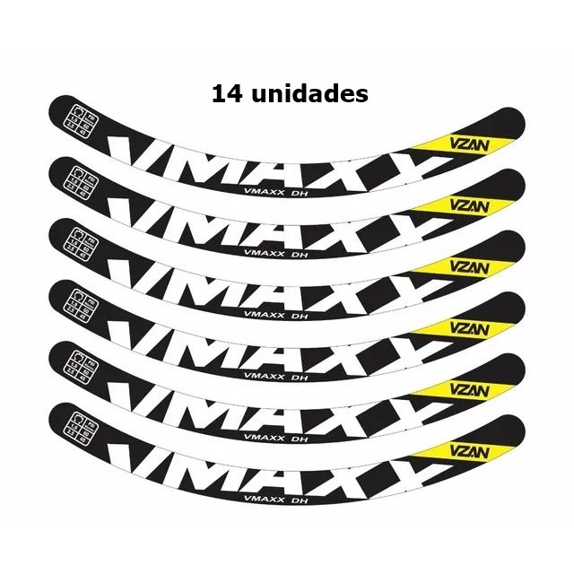 Cartela de adesivo Vmaxx ORIGINAL freio a disco c/ 12 adesivos | Shopee ...