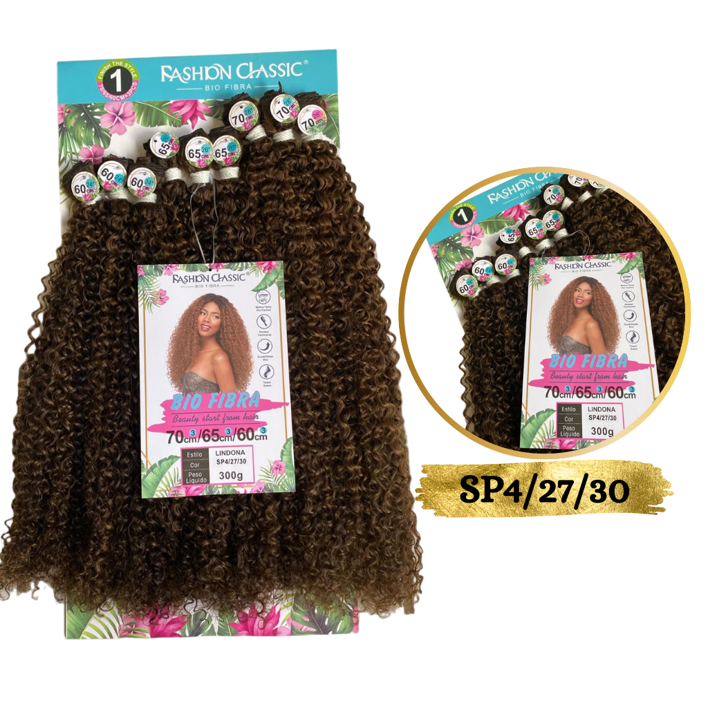 Cabelo Lindona 70cm FASHION CLASSIC Cabelo Cacheado Bio Fibra. | Shopee ...