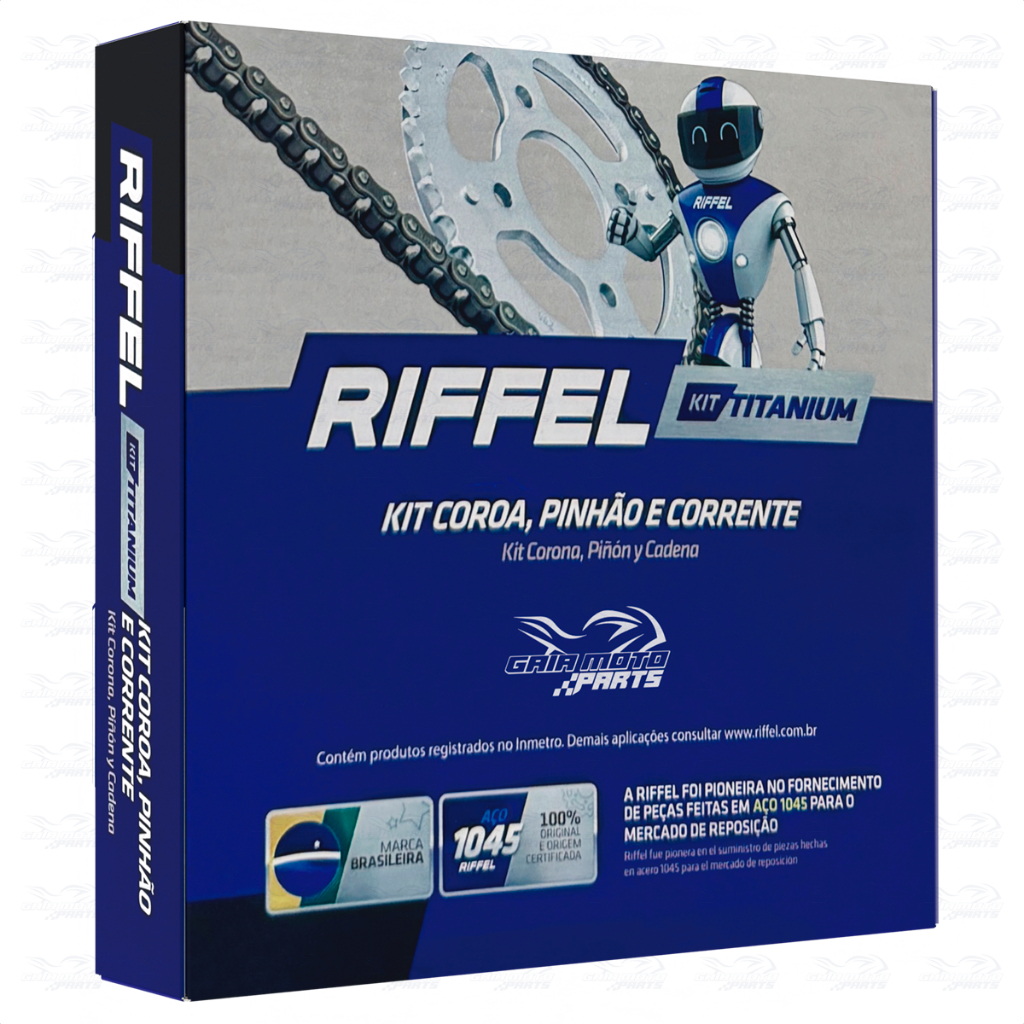 Kit Relacao Tracao Transmissao XTZ LANDER 250 2006 À 2008 Riffel ...
