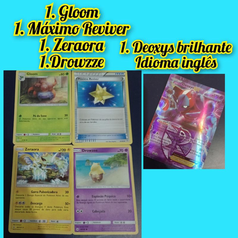 Cartinhas Pokémon originais com 4 Carts mais 1 brilhante | Shopee Brasil
