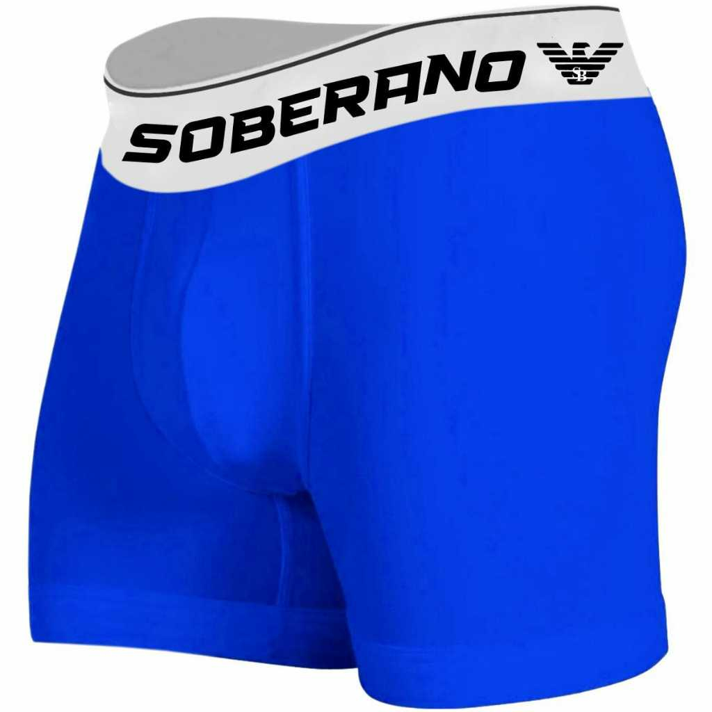 Kit 5 Cuecas Boxer Masculino Adulto Coeca Box de Microfibra Masculina ...