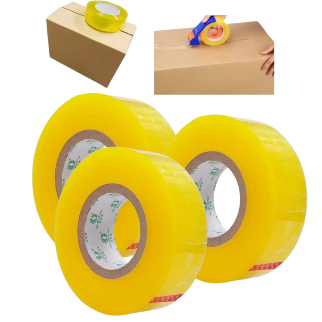 Kit 3 Durex Larga 500m Fita Adesiva Transparente Grande | Shopee Brasil