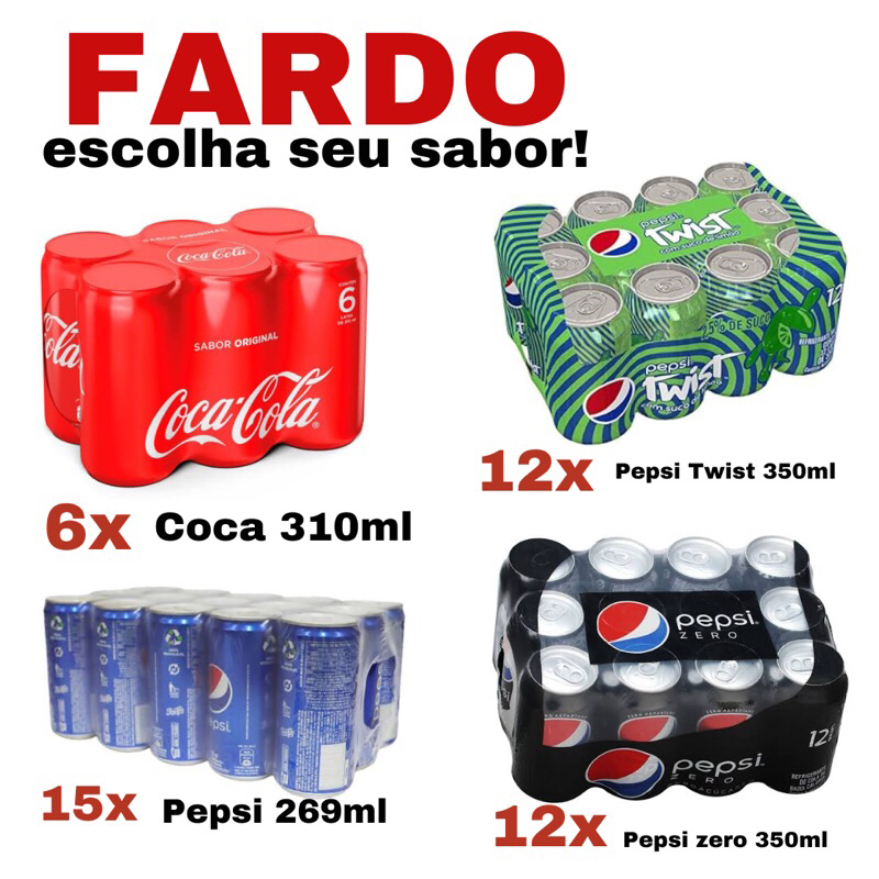Fardo De Refrigerante Lata Escolha o sabor! Coca Cola Zero Fardo de ... Fardo De Refrigerante Lata Escolha o sabor! Coca Cola Zero Fardo de ...
