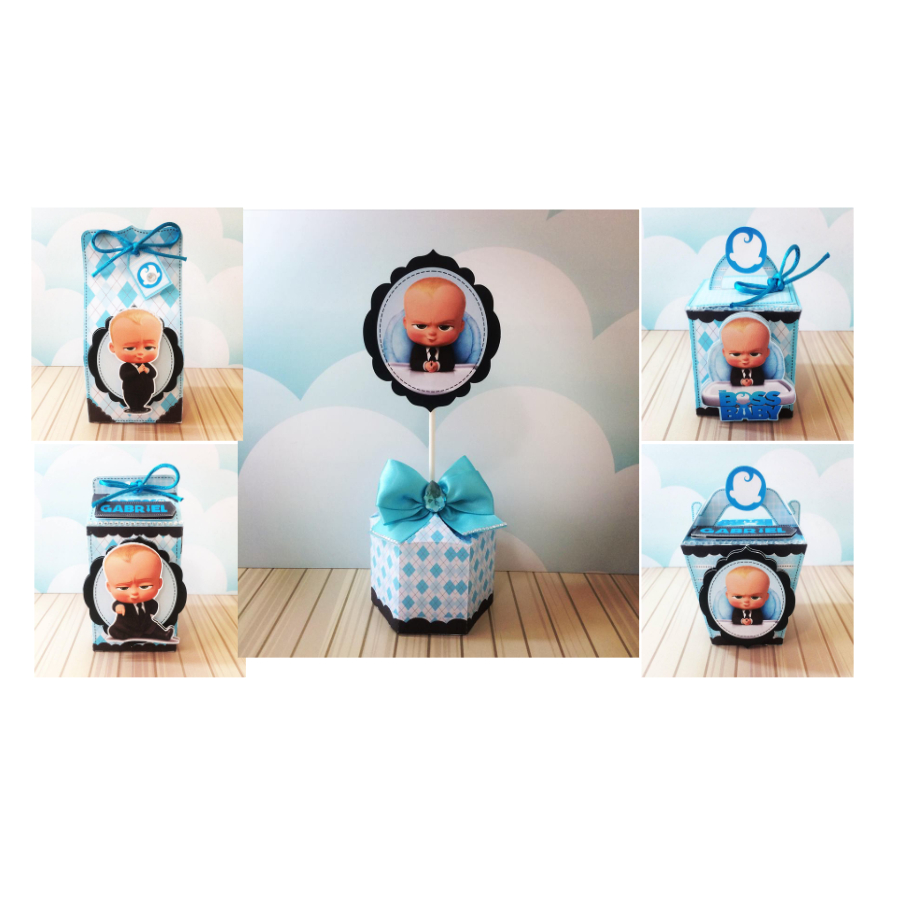 Kit Festa 20 Caixinhas Personaliz. K47 - O Poderoso Chefinho | Shopee Brasil