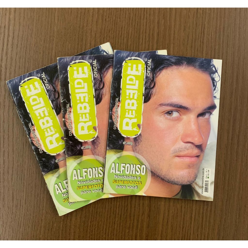 Mini revista coleção Supertotal Rebelde oficial RBD - nº 3 Alfonso ...