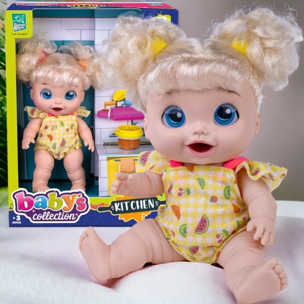 Boneca Come e faz caquinha Baby's Alive Collection Kitchen Lançamento ...