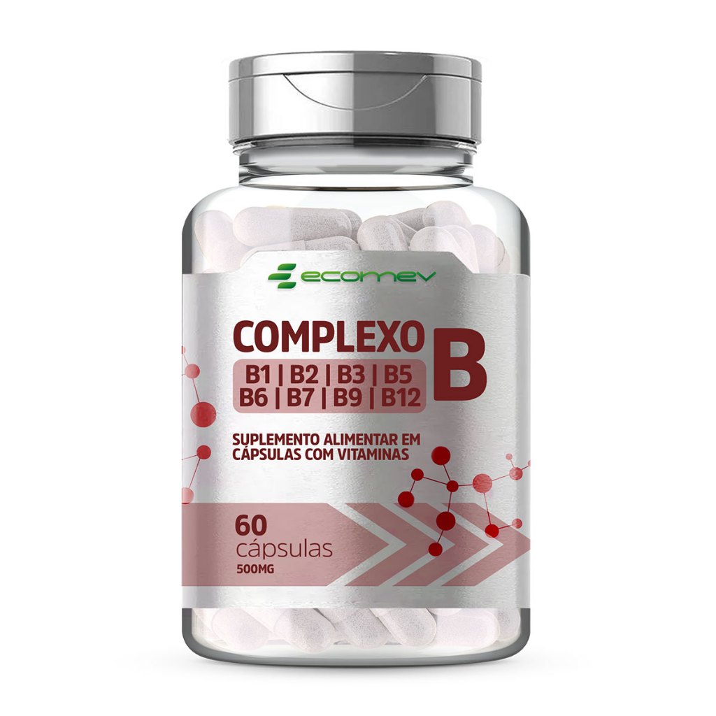 Complexo B Forma Ativa B1 B2 B3 B5 B6 B7 B9 B12 Com Biotina 500mg ...