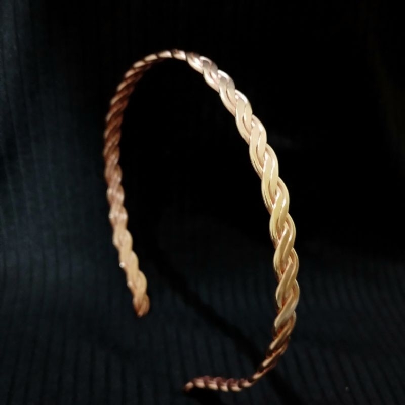 Tiara de Cobre 100% puro Trançada | Shopee Brasil