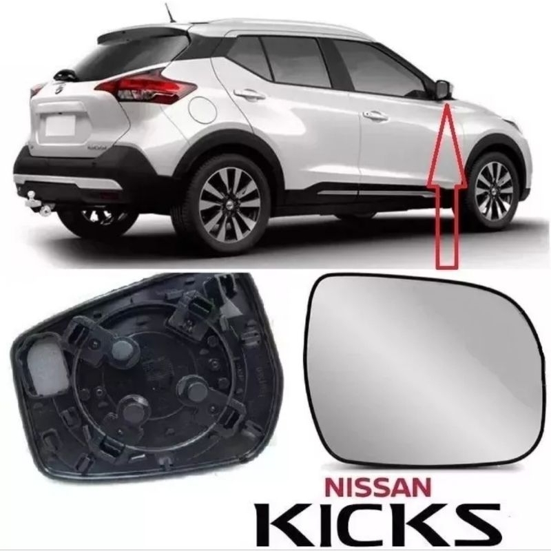Lente Espelho Retrovisor Nissan Kicks ORIGINAL (DIREITO) | Shopee Brasil