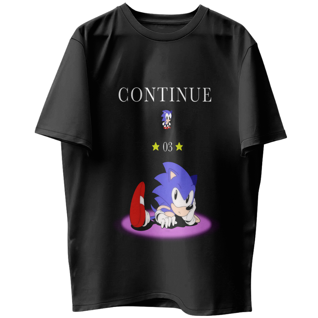 Camiseta Unissex Sonic Continue.. Sc10 | Shopee Brasil