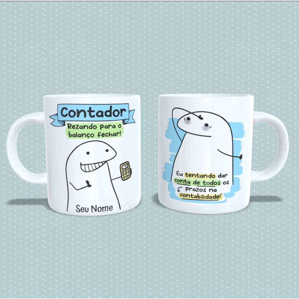 Caneca Flork Contador | Shopee Brasil