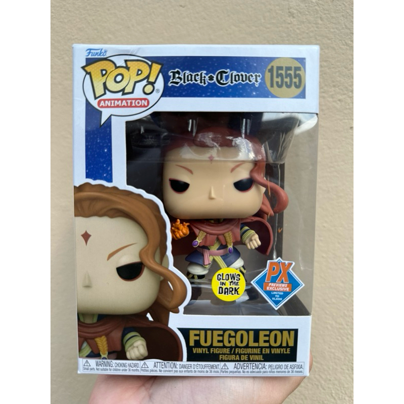 Funko pop! black clover- Fuegoleon vermillion GITD #1555 PX exclusive ...
