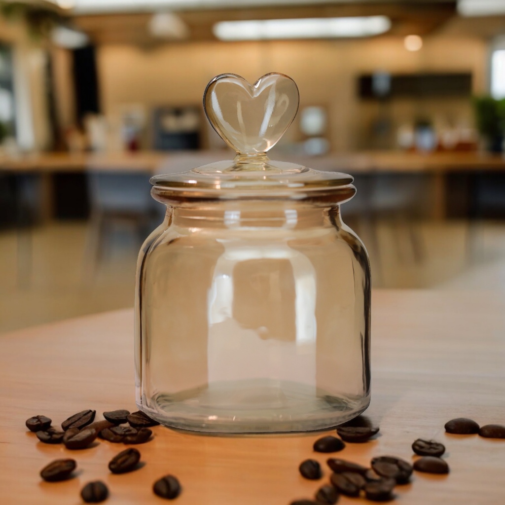 Pote Vidro Hermético Decor Afeto Coração 650ml | Shopee Brasil