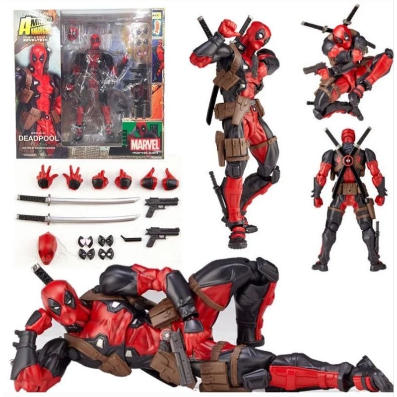 Boneco Action Figure Deadpool Amazing Yamaguchi Revoltech Bootleg ...