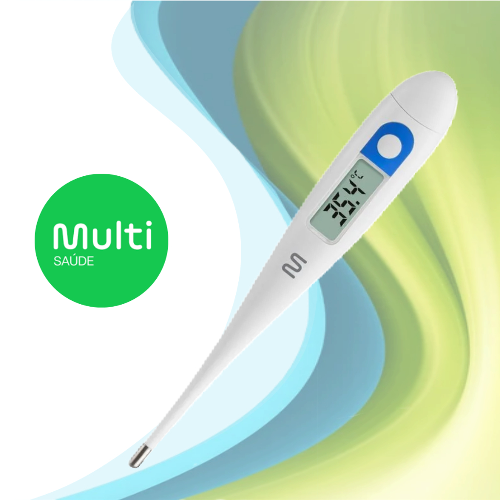 TERMÔMETRO CLINICO DIGITAL MULTI SAÚDE - HC070 | Shopee Brasil