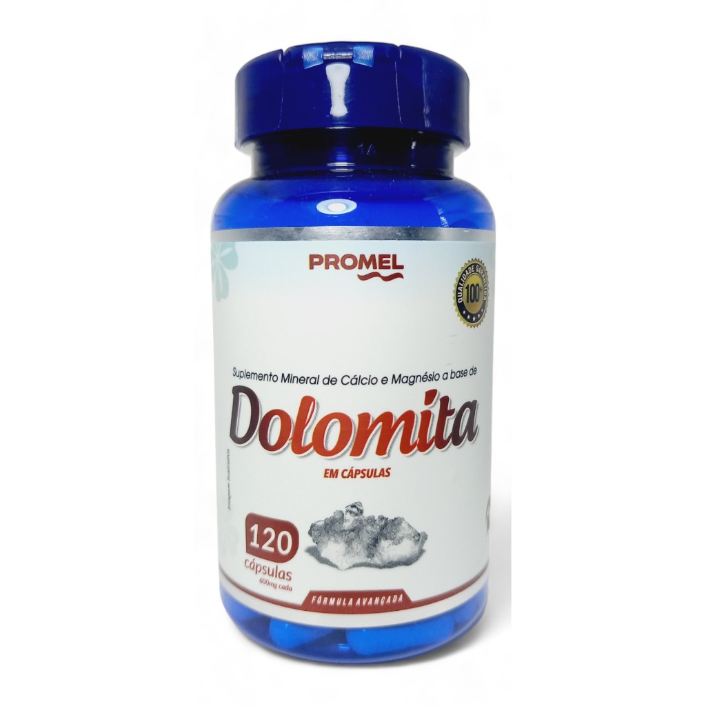 Dolomita 120 cápsulas de 600mg (Reg. ANVISA) - Promel | Shopee Brasil