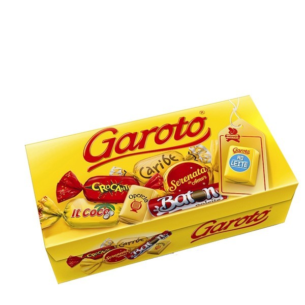 CAIXA DE BOMBOM GAROTO COM 16 BOMBONS 250g | Shopee Brasil