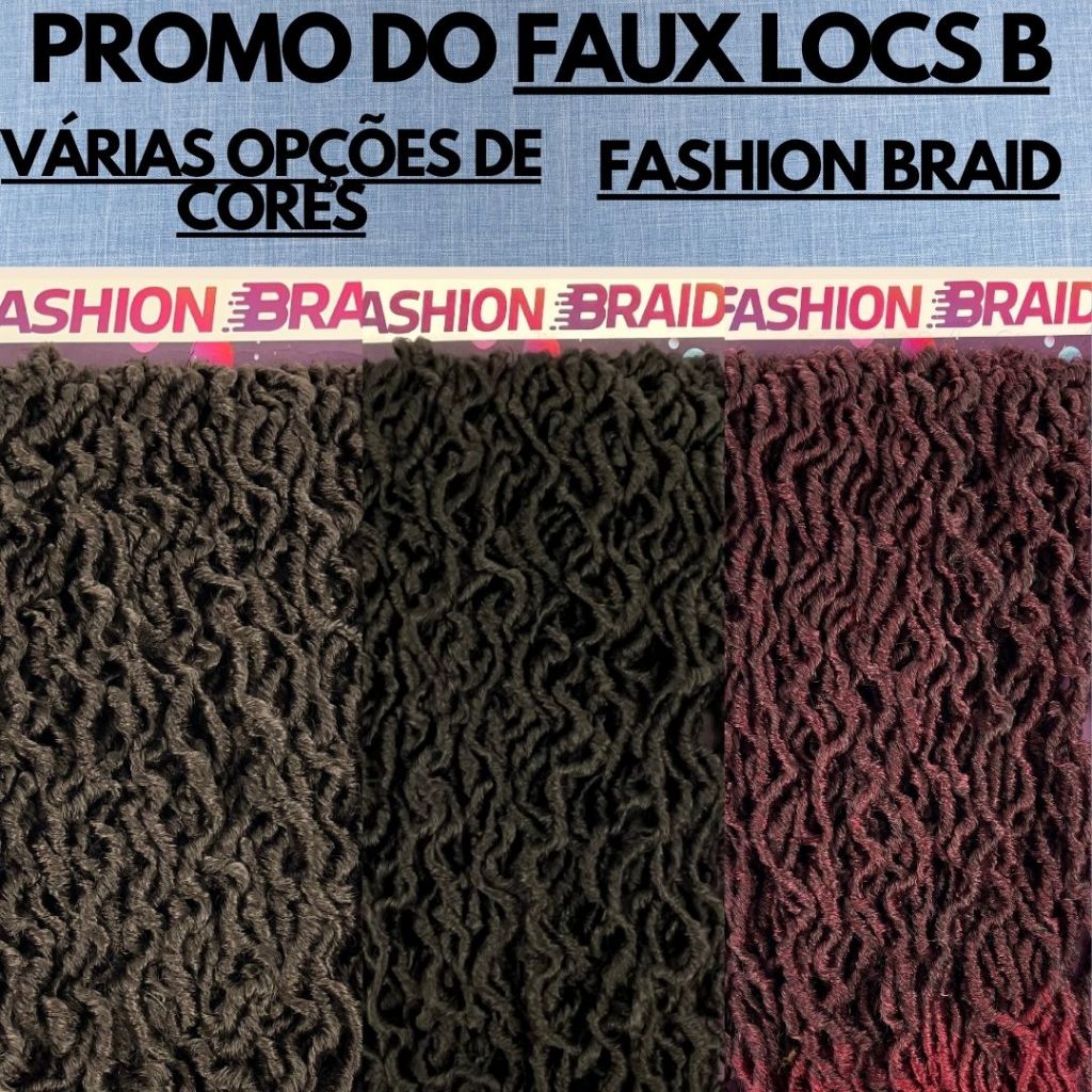 FAUX LOCS B - CROCHÊ - FASHION BRAID - 50 CM - CROCHE BRAIDS - CROCHET ...