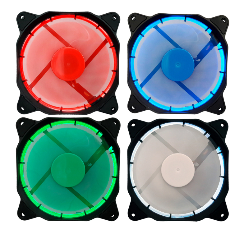 Cooler Fan Colorido com luz de Led 12cm 120mm Gabinete Ventoinha ...